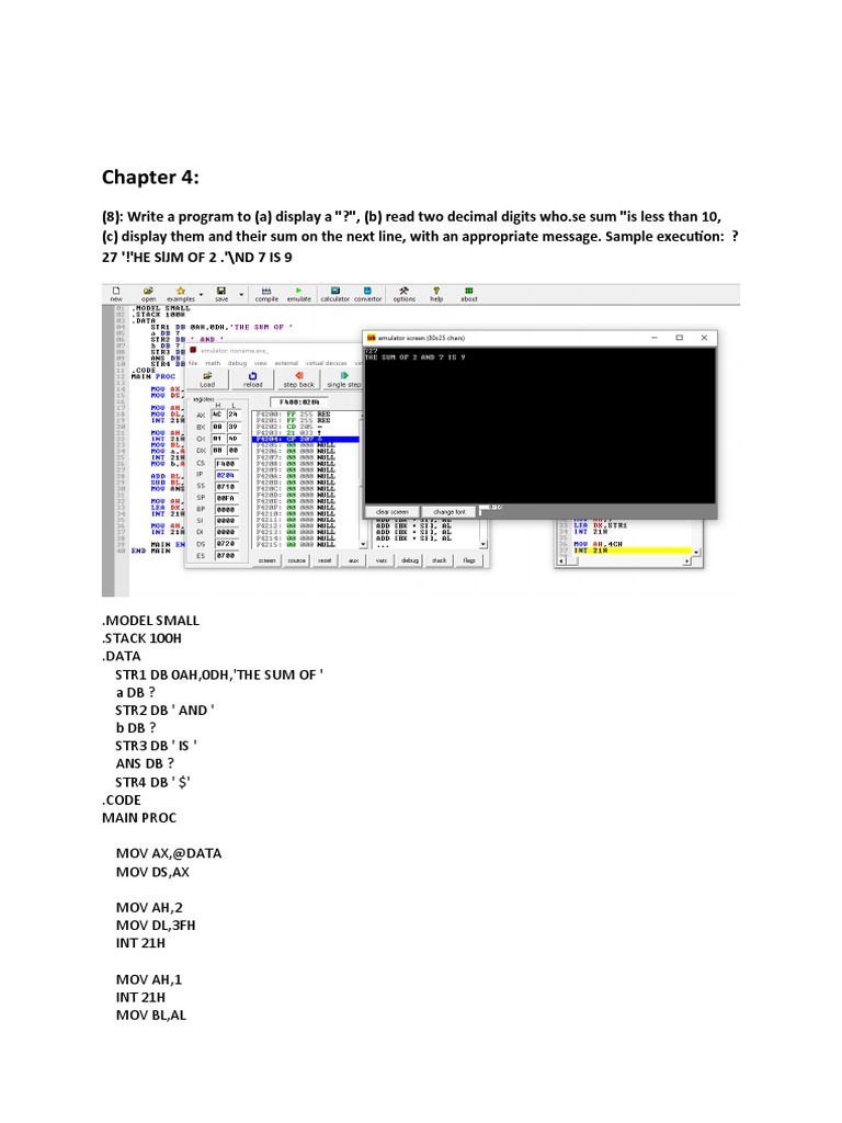 Ass Lab 7chp 4 and 6 | Download Free PDF | Computer Architecture ...