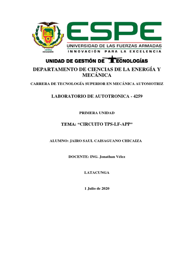 Circuito App, LF, TPS | PDF | Informática