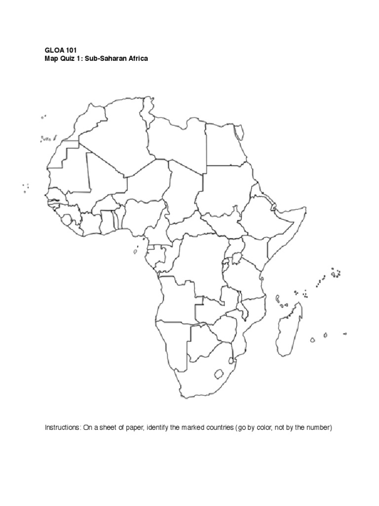 Map Quiz 1 PDF | PDF
