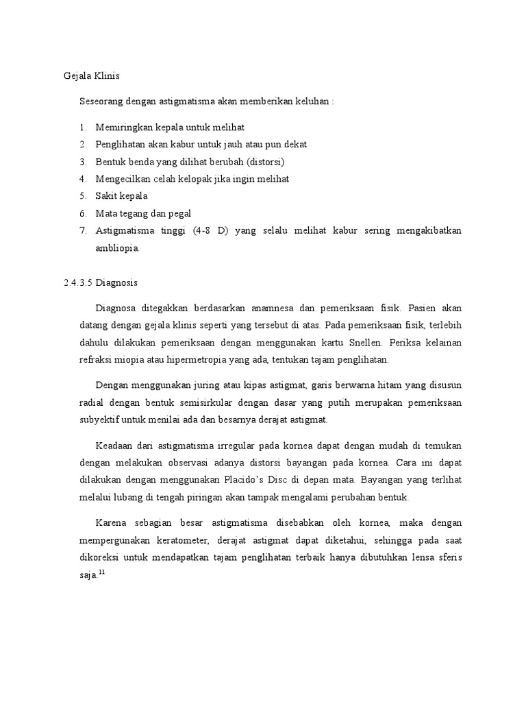 Diagnosis Astigmatisma | PDF | Pengembangan Diri | Sains & Matematika