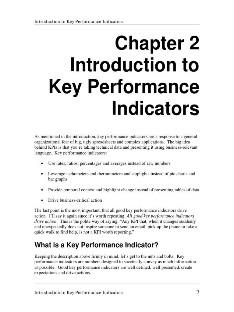 Chapter 2 Introduction Key Performance Indicator | PDF | Performance ...