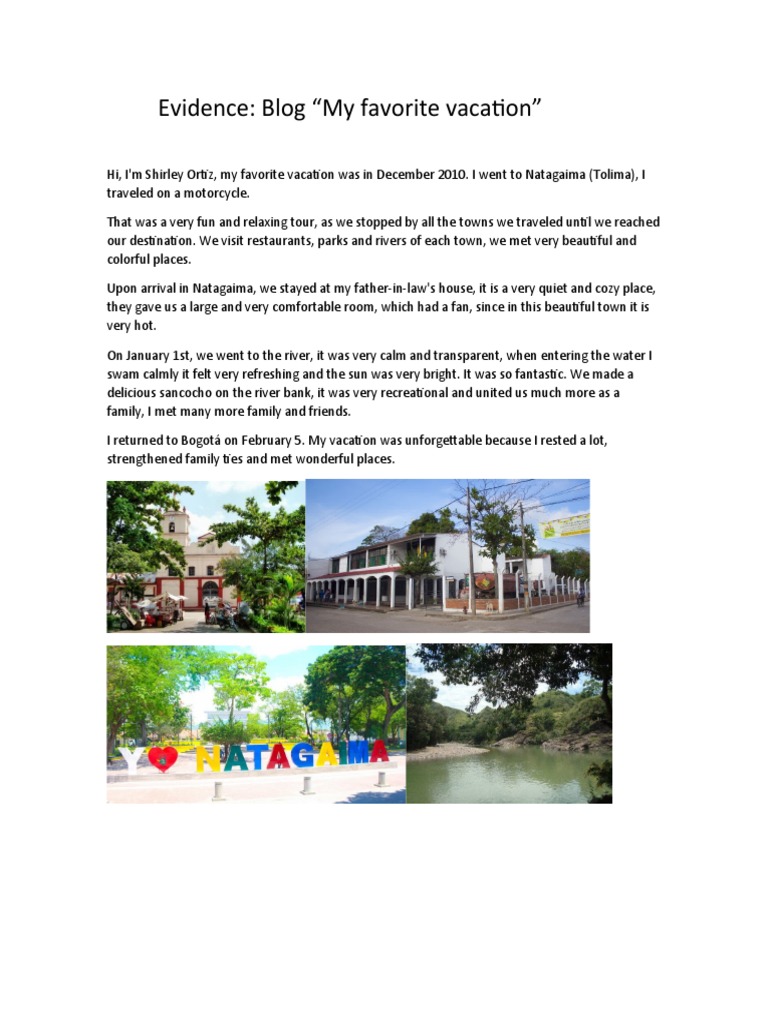 Memorable Family Vacation in Natagaima | PDF | Art | Religion ...