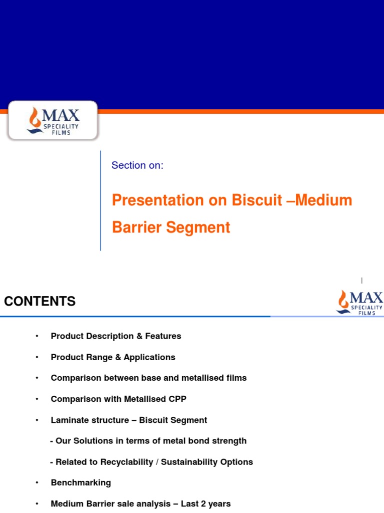 Presentation On Biscuit Segment | PDF | Metals | Building Materials