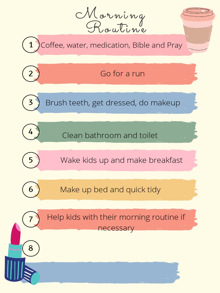 Morning Routine Checklist | PDF