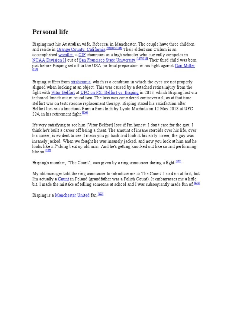 Personal Life | PDF