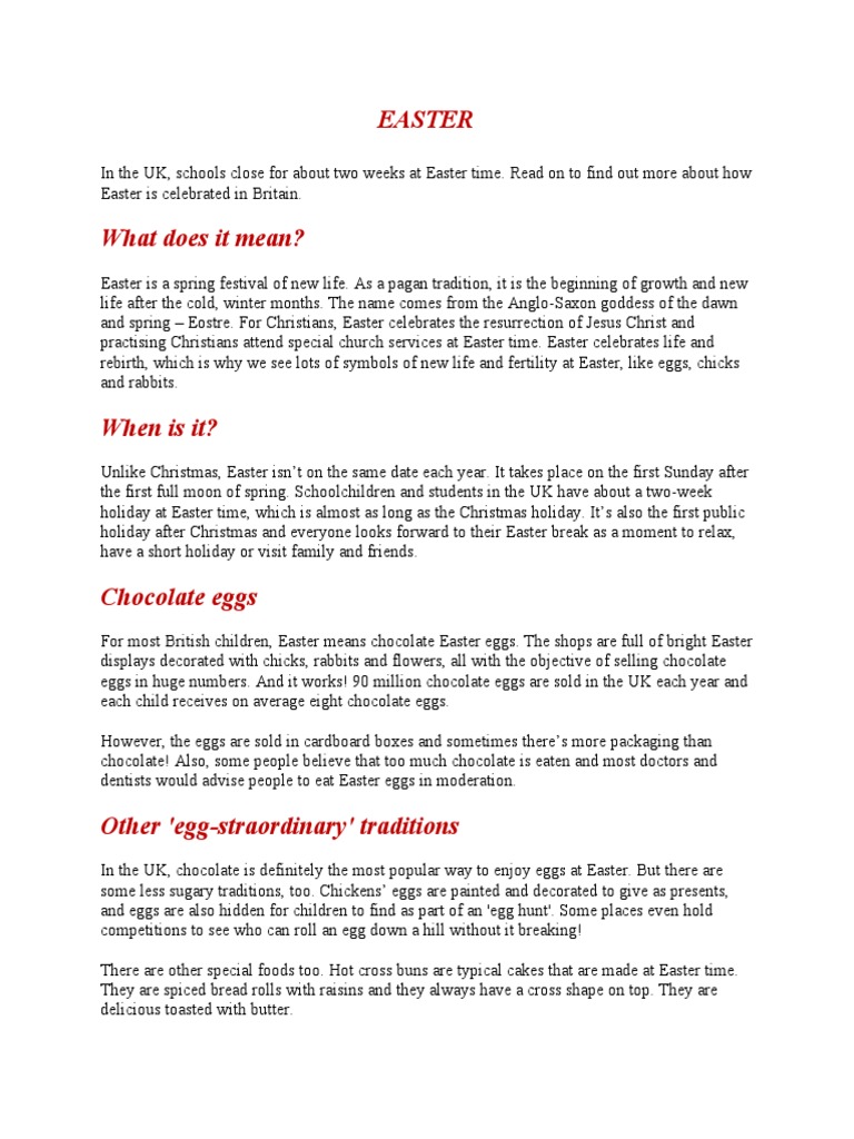 EASTER | PDF | Easter Egg | Easter