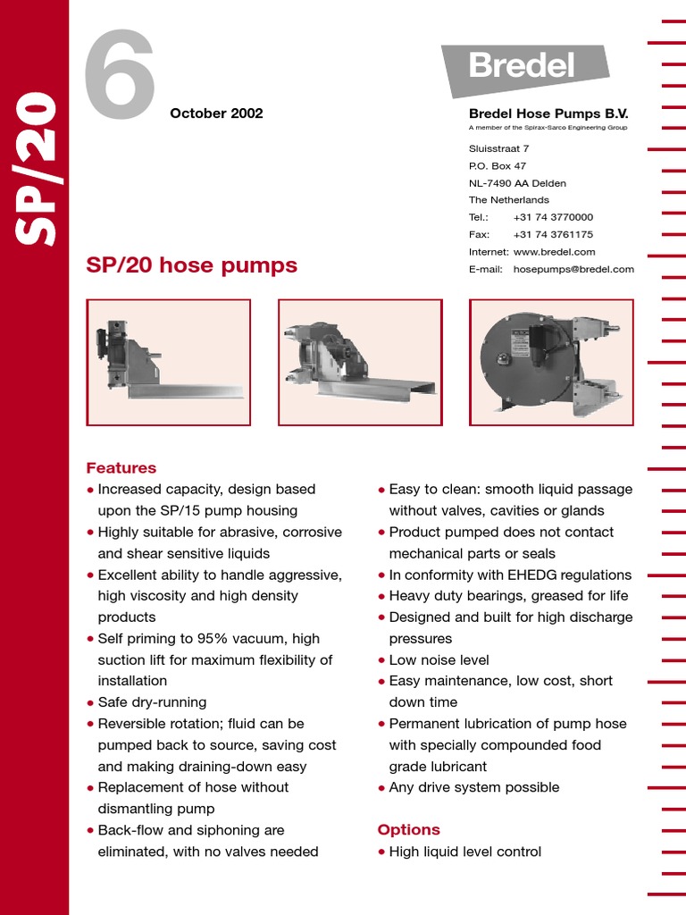 Sp20 Descripcion | PDF | Pump | Liquids