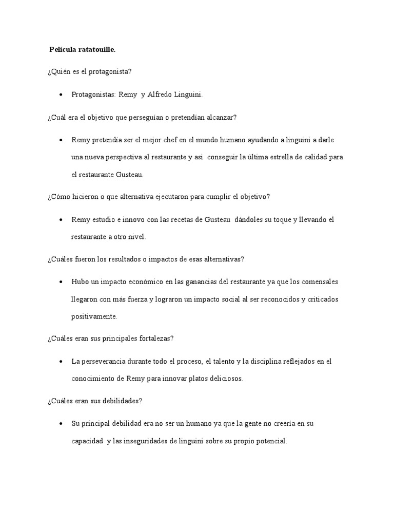 Actividad de La Pelicula | PDF