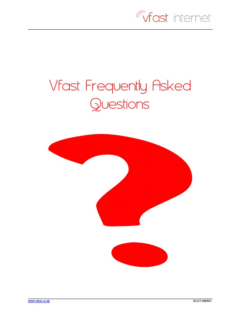 Vfast LTD Frequently Asked Questions | PDF | Computer Networking | Internet