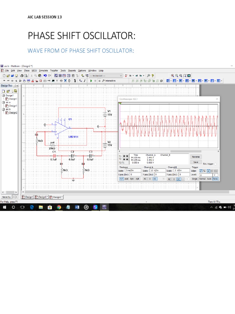 Phase Shift Oscillator | PDF