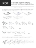 Pointed Pen Lesson 1 | PDF