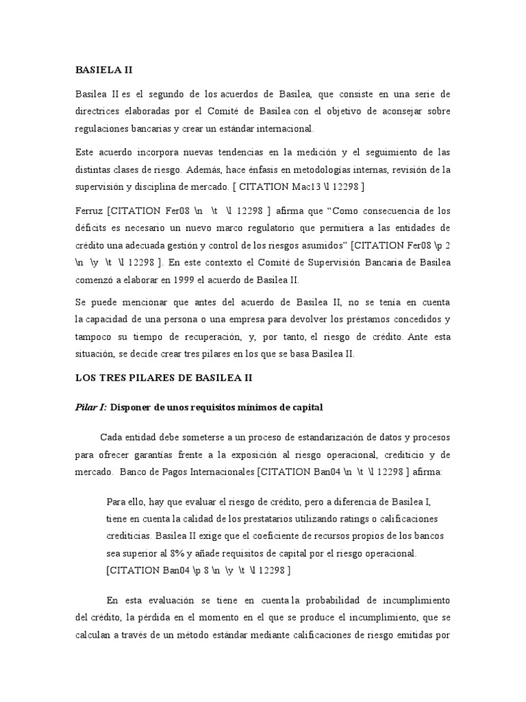 Basilea 2 | PDF | Basilea Ii | Servicios financieros