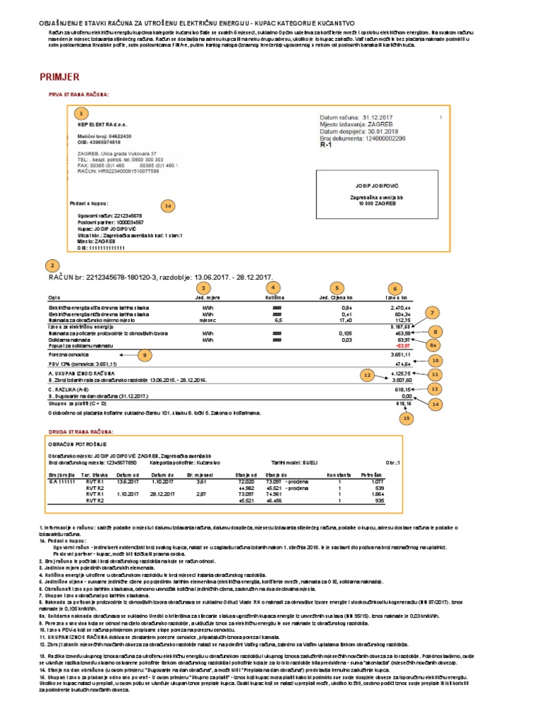 Pojasnjenje Racuna 2 2018 | PDF