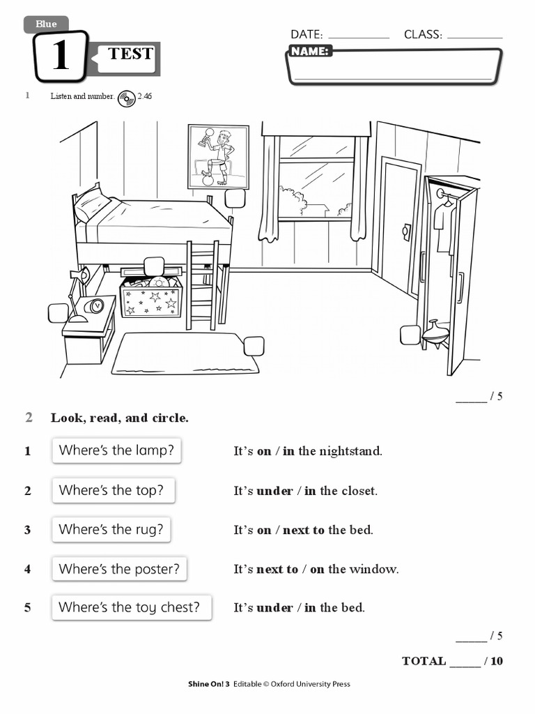 Look, Read, and Circle. 1 2 3 4 5 | PDF