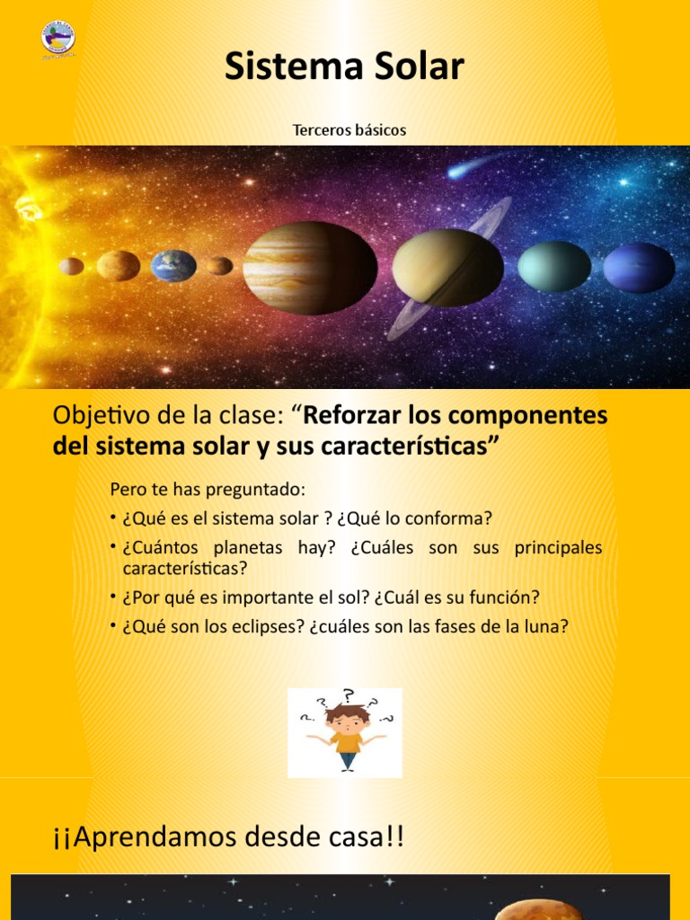 3c° PPT Sistema Solar | PDF | Ciencias sociales | Ciencia y matemáticas