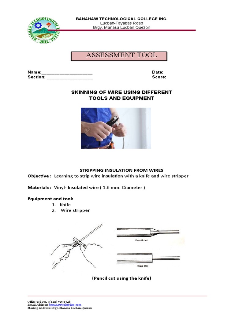 Wire Stripping Techniques and Tools | PDF | Equipment | Tools