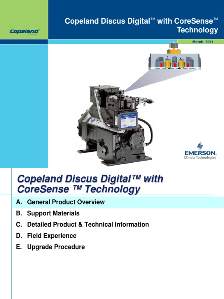 Copeland Discus Digital With Coresense Technology: March 2011 | PDF ...