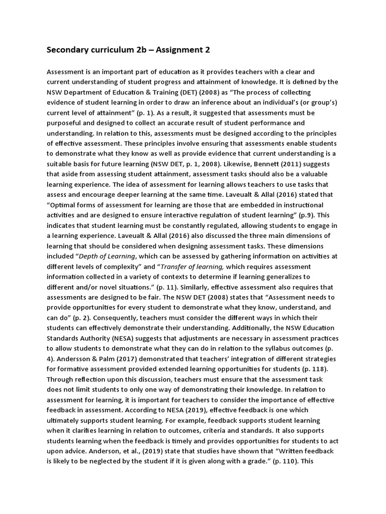 Excerpt From Sec Curic 2b Assgn 2 | Download Free PDF | Educational ...