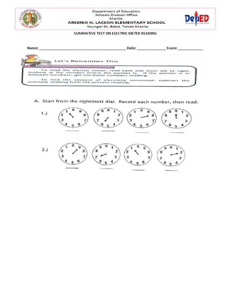 Activity Electric Meter 1 | PDF | Technology & Engineering