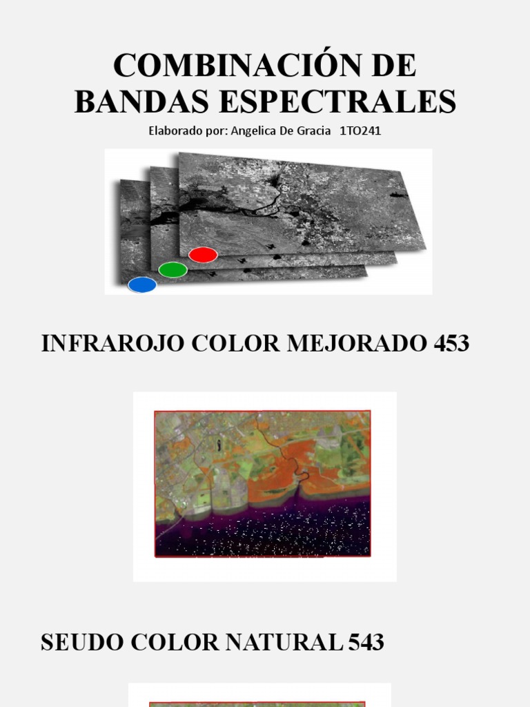 Combinación de Bandas Espectrales | PDF
