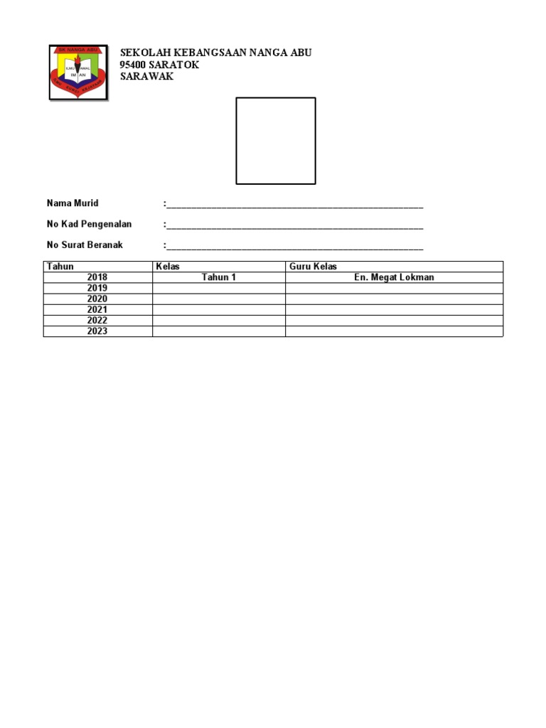 Cover Fail Peribadi Murid | PDF