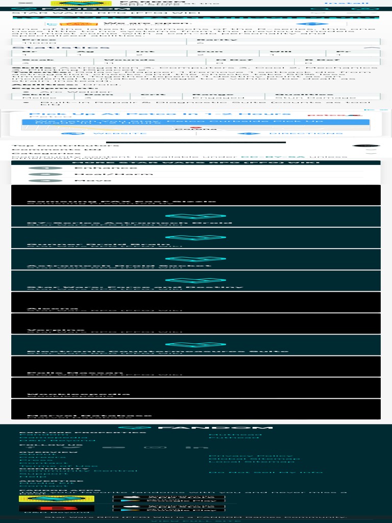R7-Series Astromech Droid Star Wars RPG (FFG) Wiki Fandom | PDF | Wiki ...