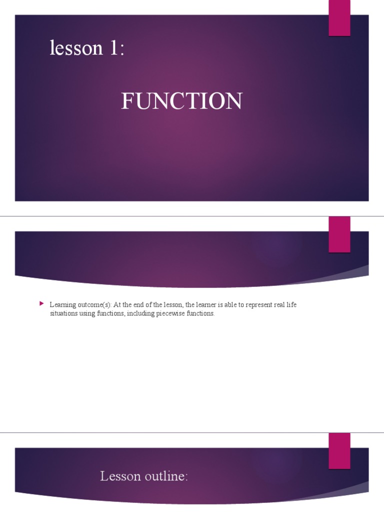GENMATH LESSON 1-2 | Function (Mathematics) | Evaporation