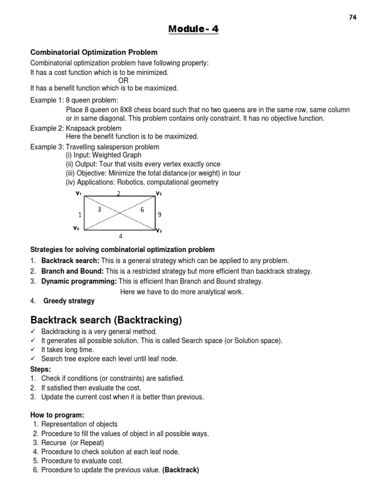 DAA Assignment (Module4) | PDF | Time Complexity | Mathematical Optimization