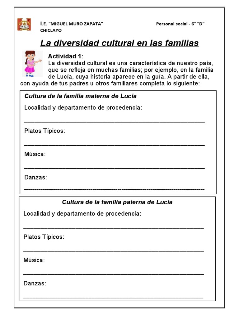 Diversidad Cultural en Familias Peruanas | PDF