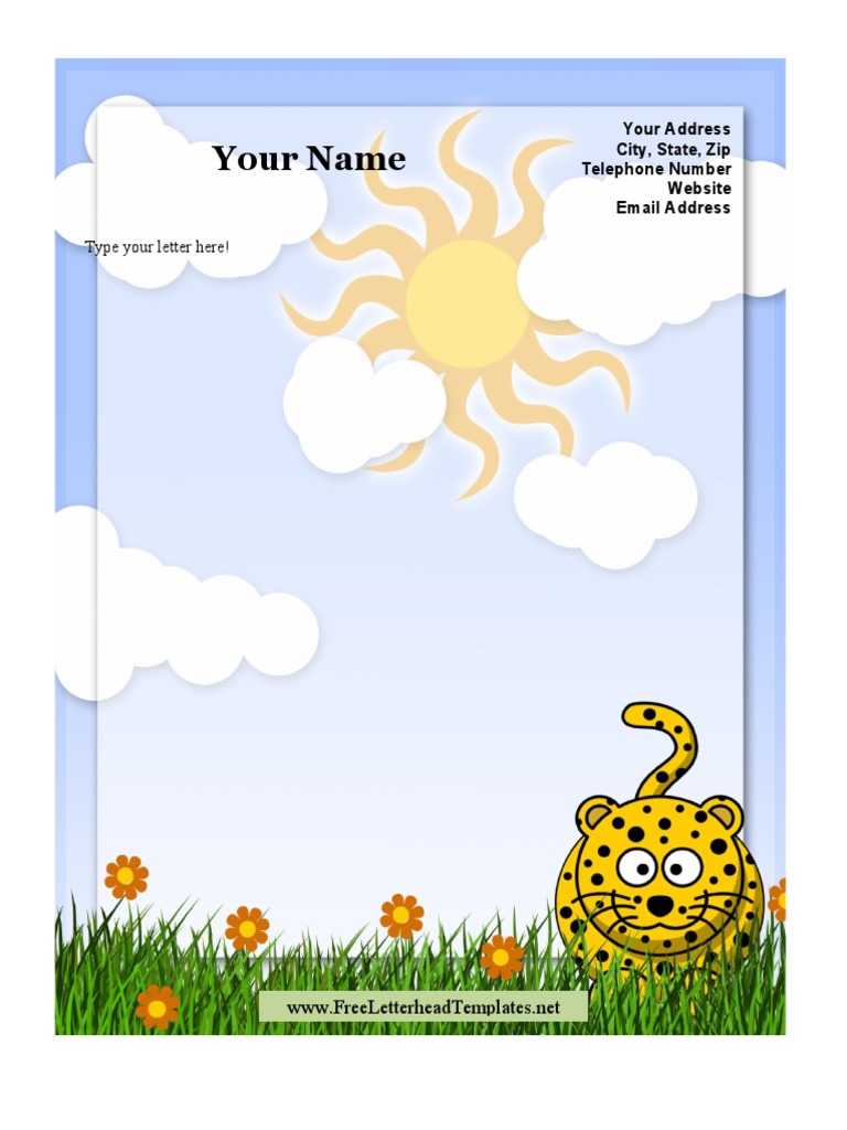 Leopard Kid Letterhead | PDF