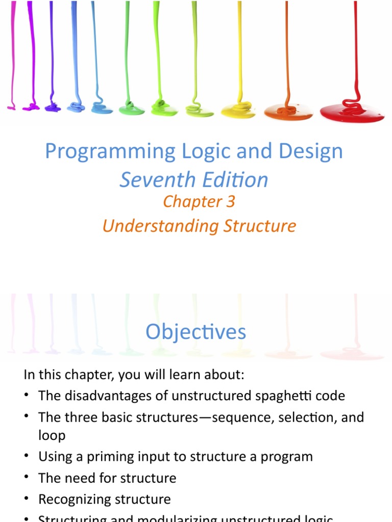 Programming Logic and Design: Seventh Edition | PDF | Control Flow ...