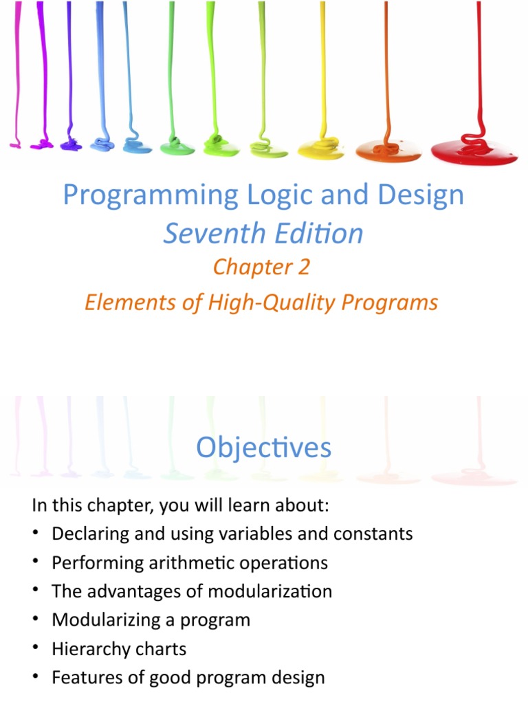 Programming Logic And Design Seventh Edition Pdf Variable Computer Science Data Type