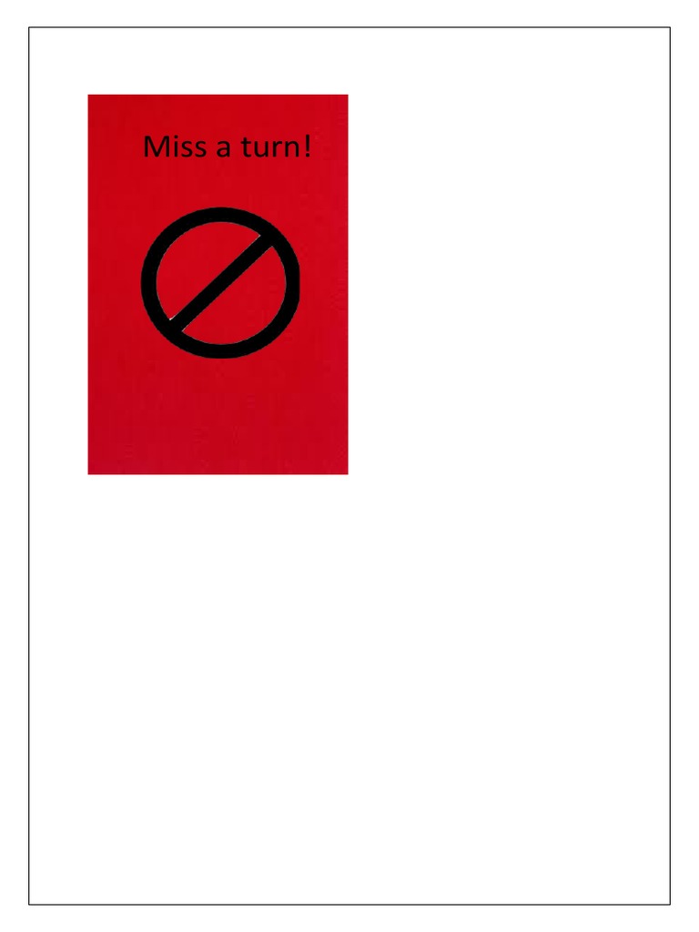 Miss A Turn! | PDF