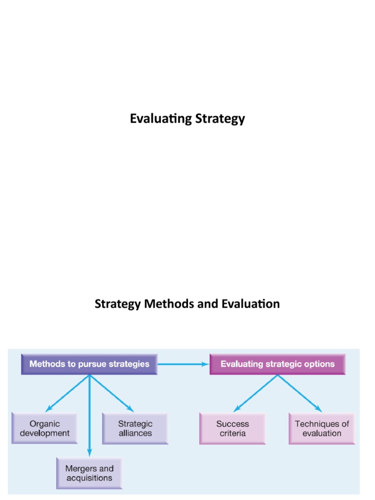 3 - Evaluating Strategy | PDF