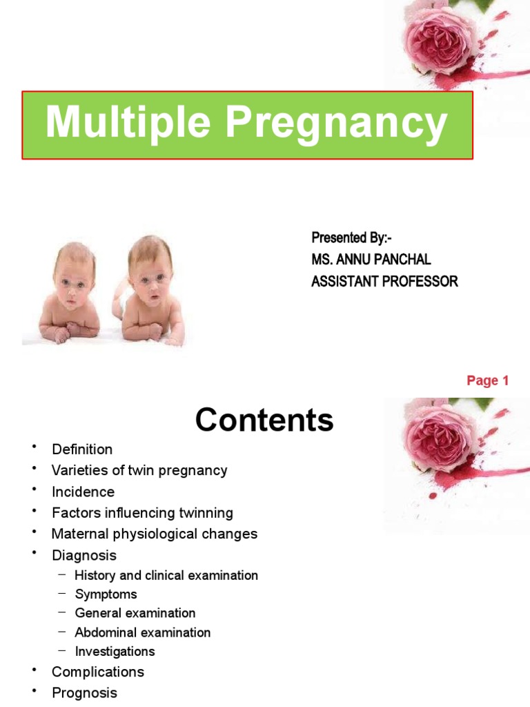 Multiple Pregnancy 1 | PDF | Multiple Births | Childbirth