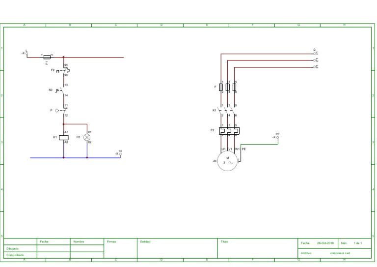 Diagrama Del Compresor PDF | PDF