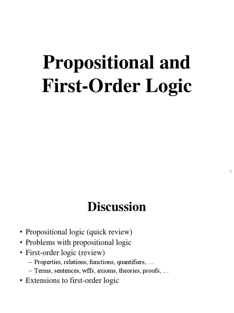 7module4 Pl Fol Ppt 12 Pdf Interpretation Logic First Order Logic 