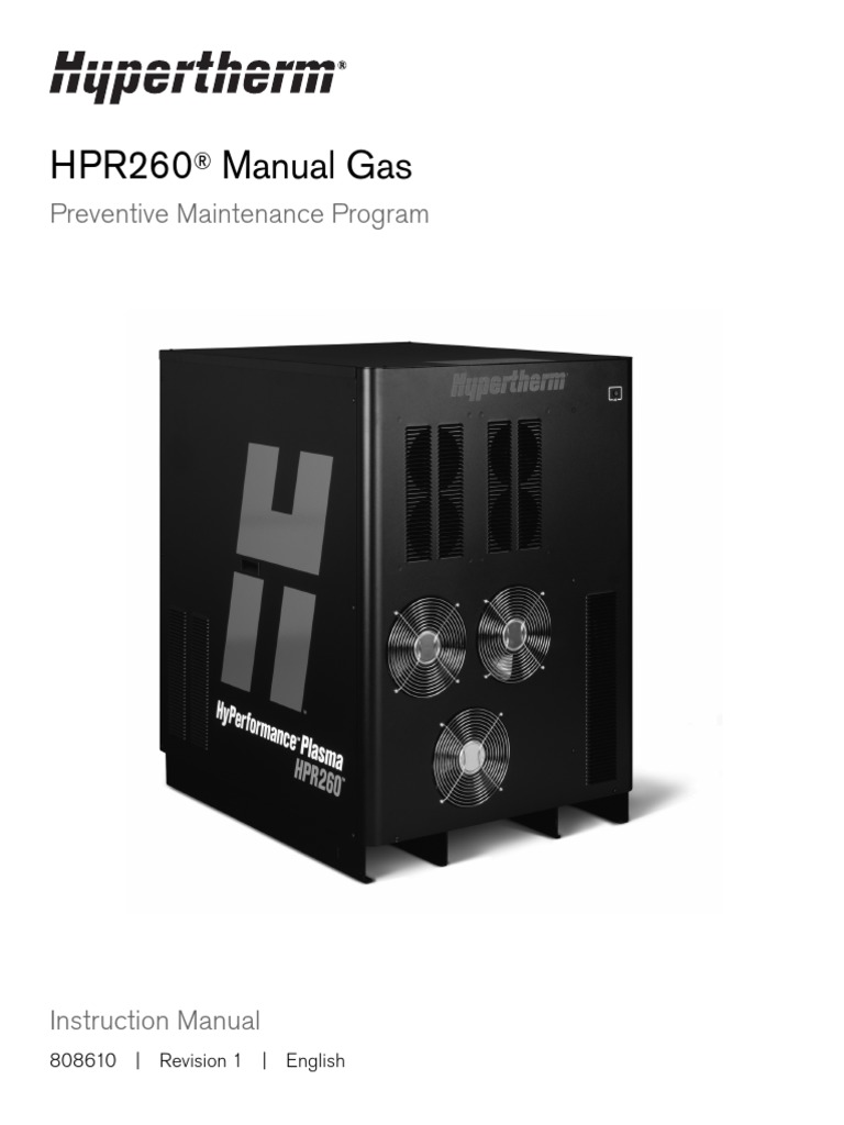 HPR260 Manual Gas: Preventive Maintenance Program | PDF | Numerical ...