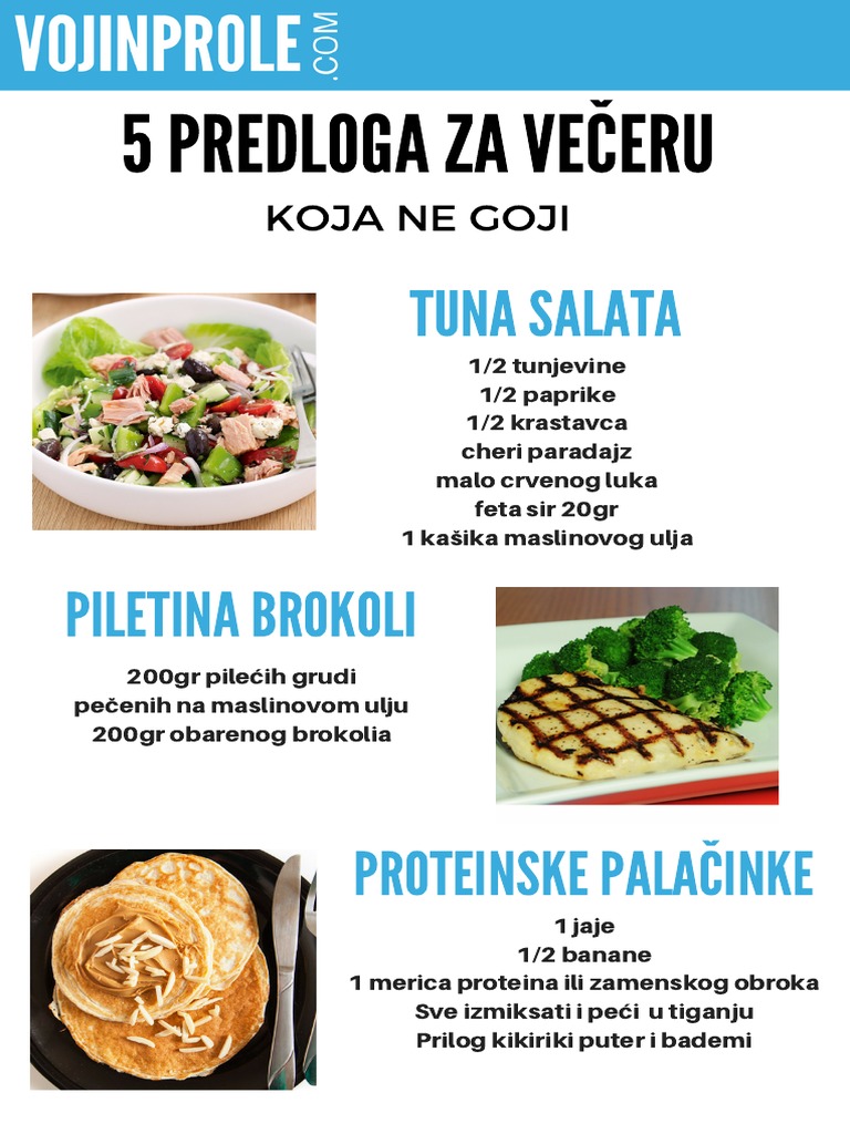 5 Predloga Za Večeru PDF | PDF