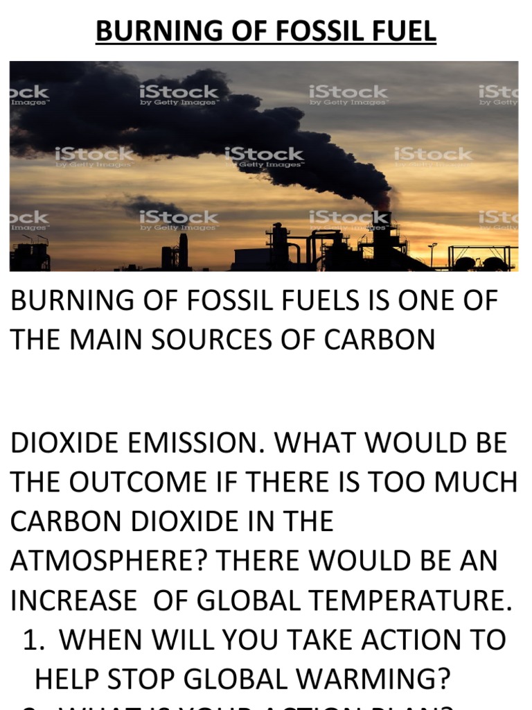 Burning of Fossil Fuel: Burning of Fossil Fuels Is One of The Main ...