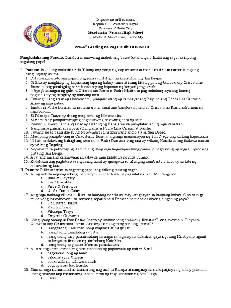 Pre Final Exam | PDF