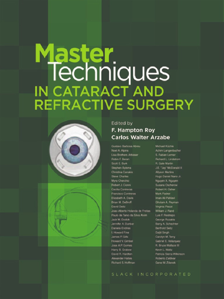Master Techniques in Cataract and Refractive Surgery PDF | PDF ...