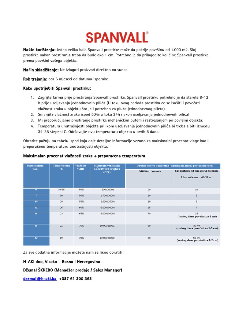 Instrukcije Korištenja Spanvall Prostirke Final | PDF