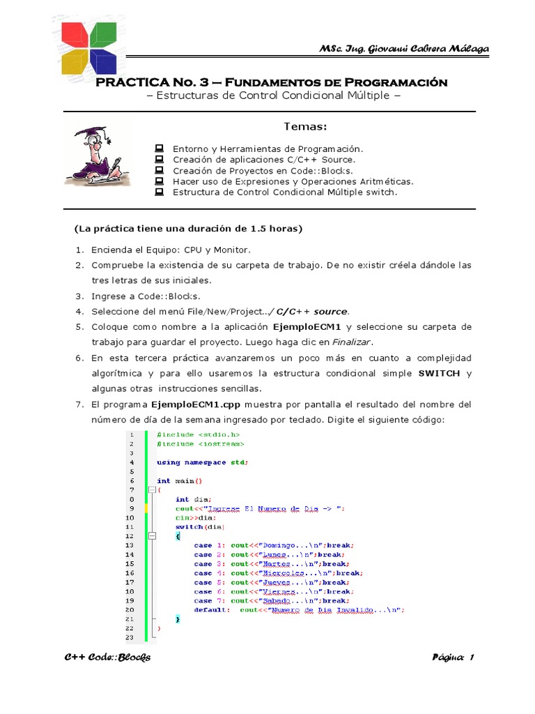 Estructuras de Control Multiple | PDF | C ++ | Zodíaco