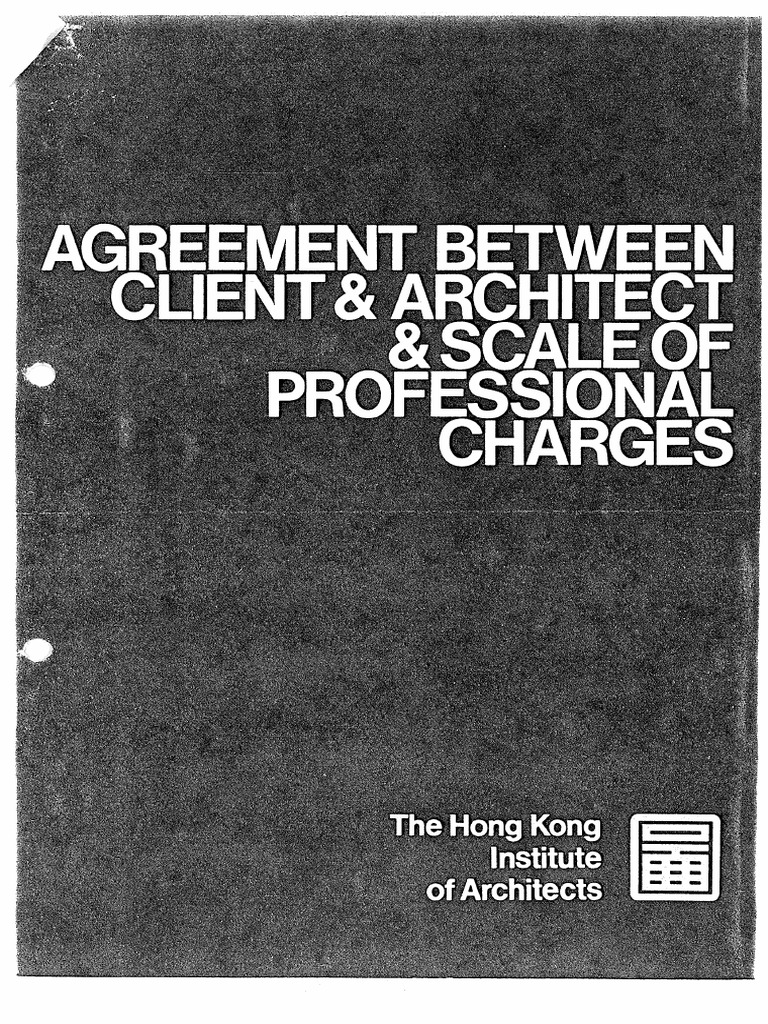 Agreement Between Client and Architect & Scale of Professional Charges ...