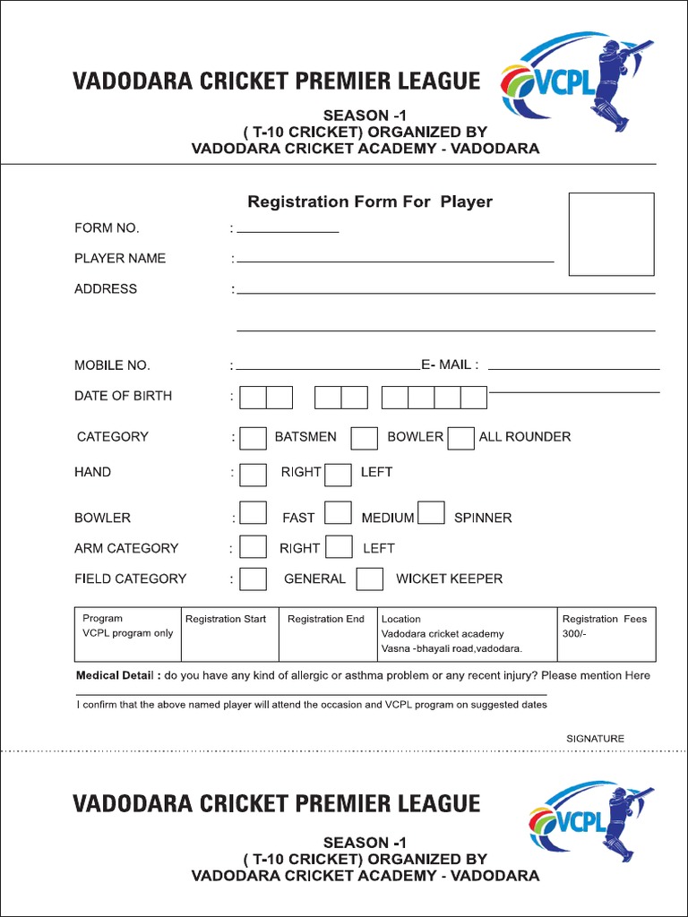 Vca Form | PDF