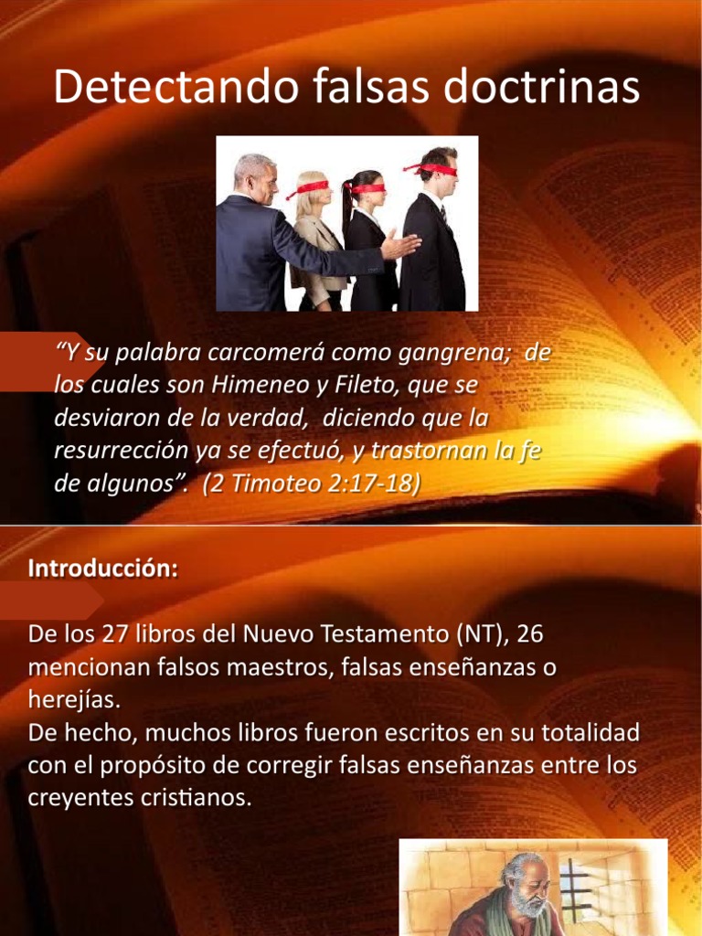 Falsas doctrinas y su detección | PDF | Biblia | Profeta