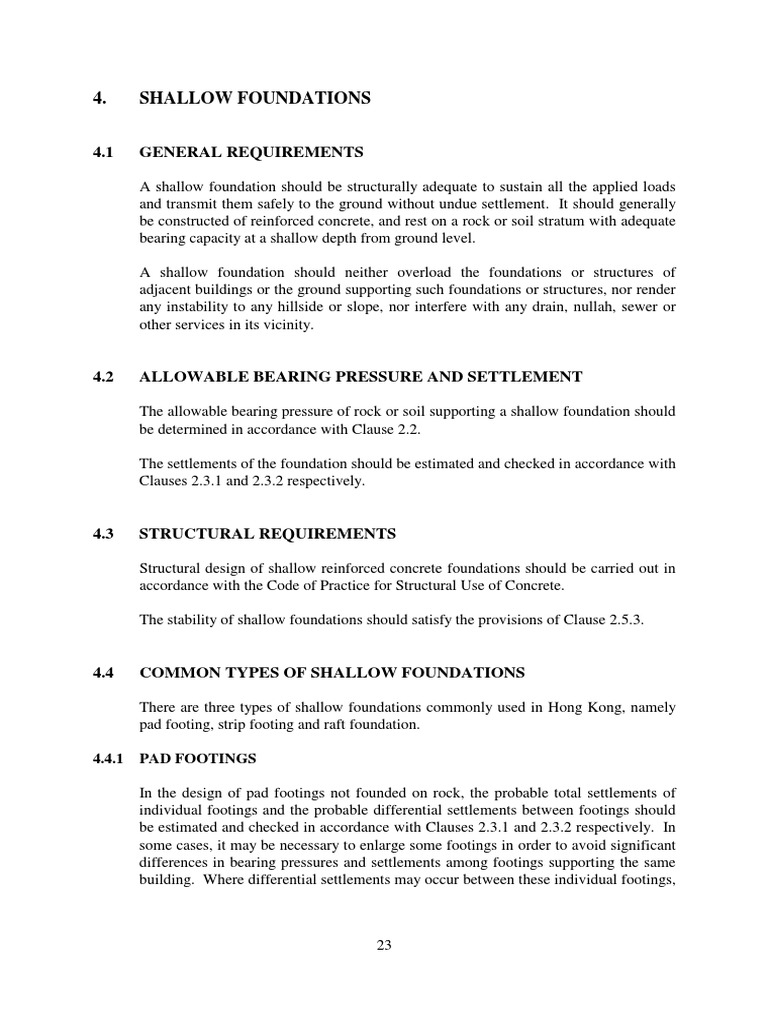 4 - Shallow Foundations | PDF | Foundation (Engineering) | Mechanical Engineering