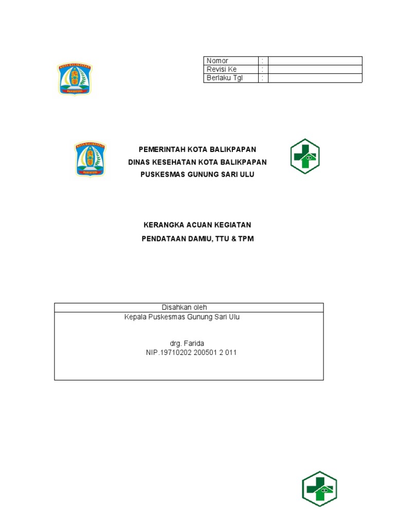 Kak Pendataan Ttu & TPM | PDF