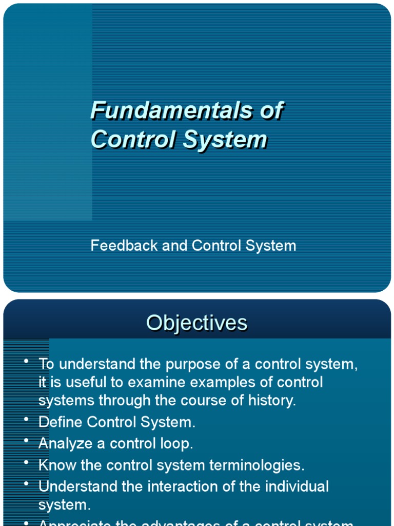 Introduction To The Fundamentals of Control System ECE | PDF | Control ...